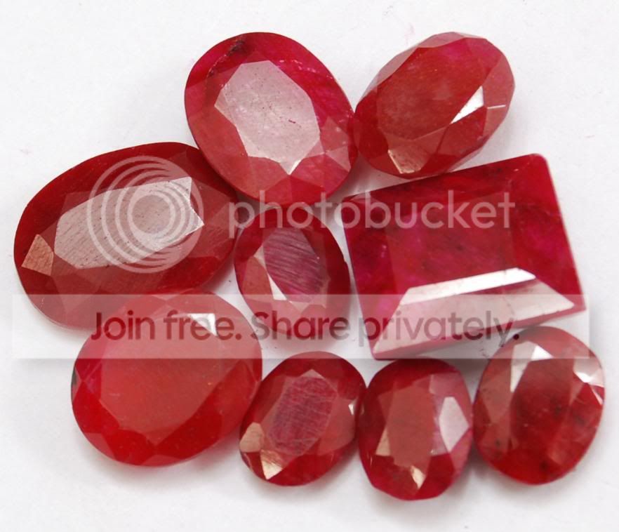 Mixed Lots - 89.50cts Natural Madagascar Red Ruby Gemstone Wholesale ...