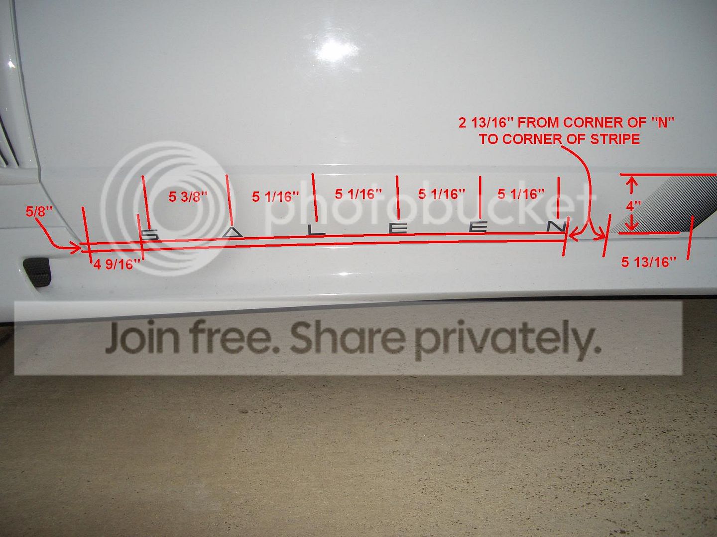 HOW TO SN95 SALEEN DECALS & EMBLEMS DIMENSIONS | Ford Mustang Forums