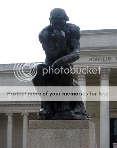 The Thinker at Stanford - what could he be thinking?
