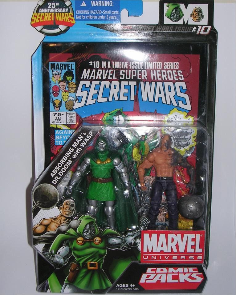 Marvel Secret Wars Comic Pack #10: Dr. Doom, Absorbing Man and The Wasp ...